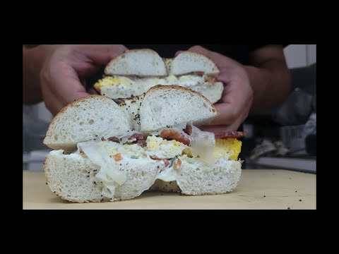 Easy and Delicious Homemade Bagel Breakfast Sandwich