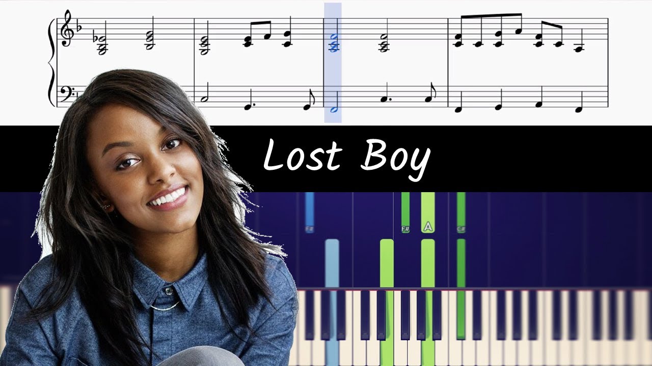 How to play piano part of Lost Boy by Ruth B (sheet music)