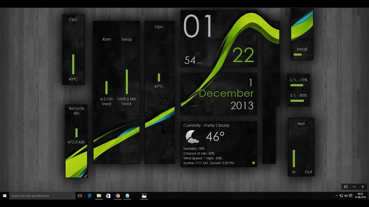Customize Desktop In Windows Using Rainmeter