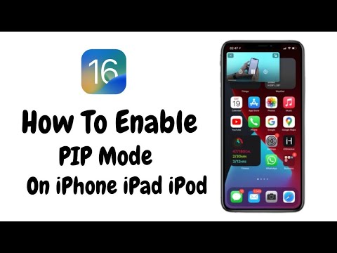 IOS 16 How To Enable PIP Mode On iPhone iPad iPod - Turn On Picture in Picture Mode On iPhone iPad