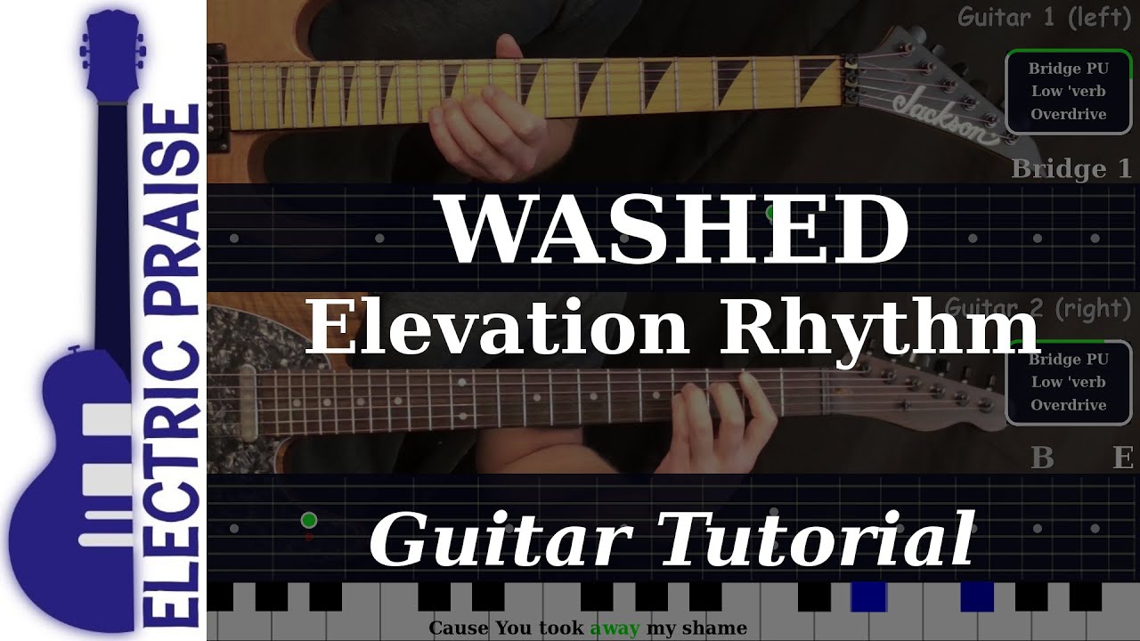 WASHED - Elevation Rhythm | Electric Guitar Playthrough (With TABS)