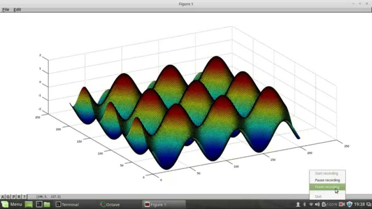 GNU Octave - How to make 3D plots