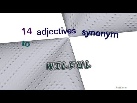 wilful - 14 adjectives similar to wilful (sentence examples)