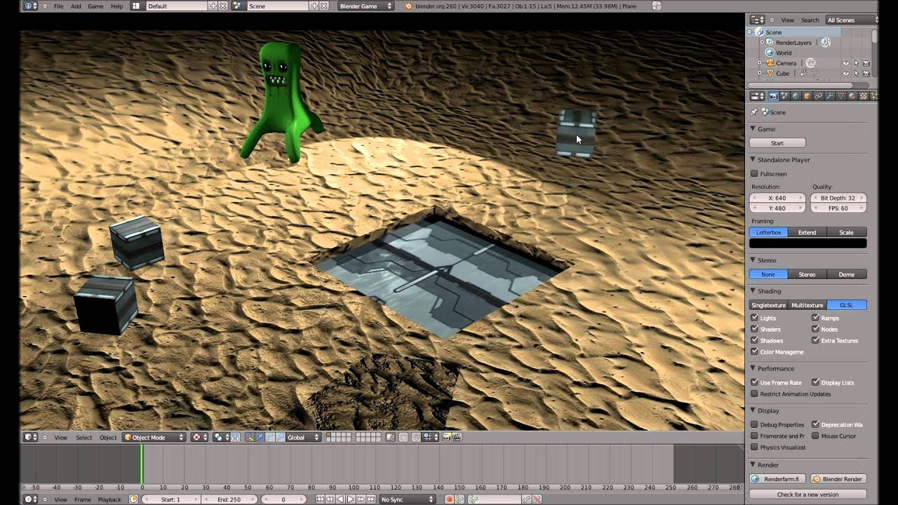 Drag&Drop mit Python - Blender 3D Game Engine Tutorial