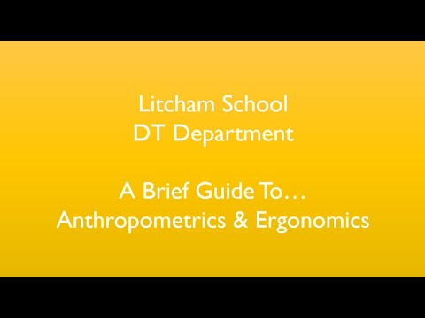 A brief guide to Anthropometrics and Ergonomics