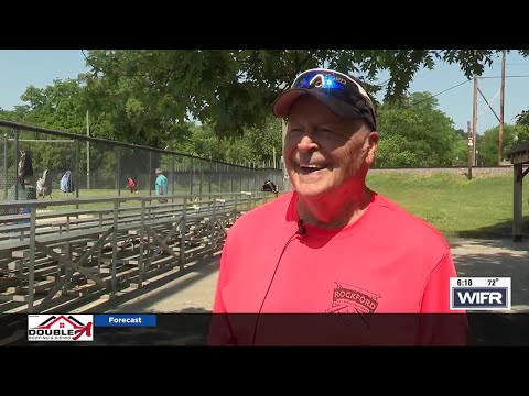 86-year-old man plays softball with Cherry Valley senior league