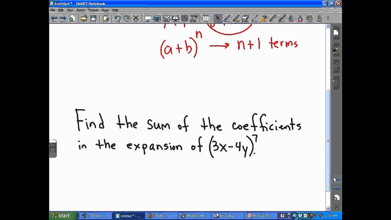 ACT Math:  Binomial Theorem