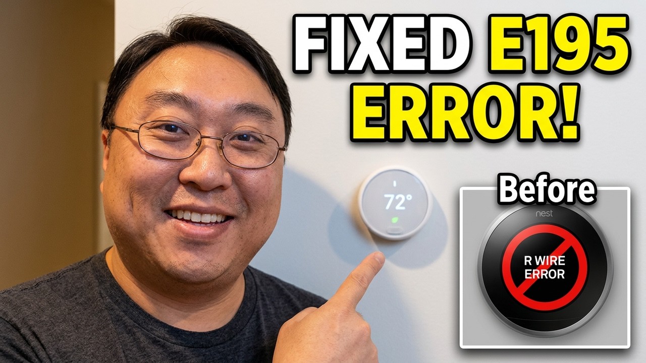 How I fixed the Nest Thermostat E Error E195: No power to R wire detected problem