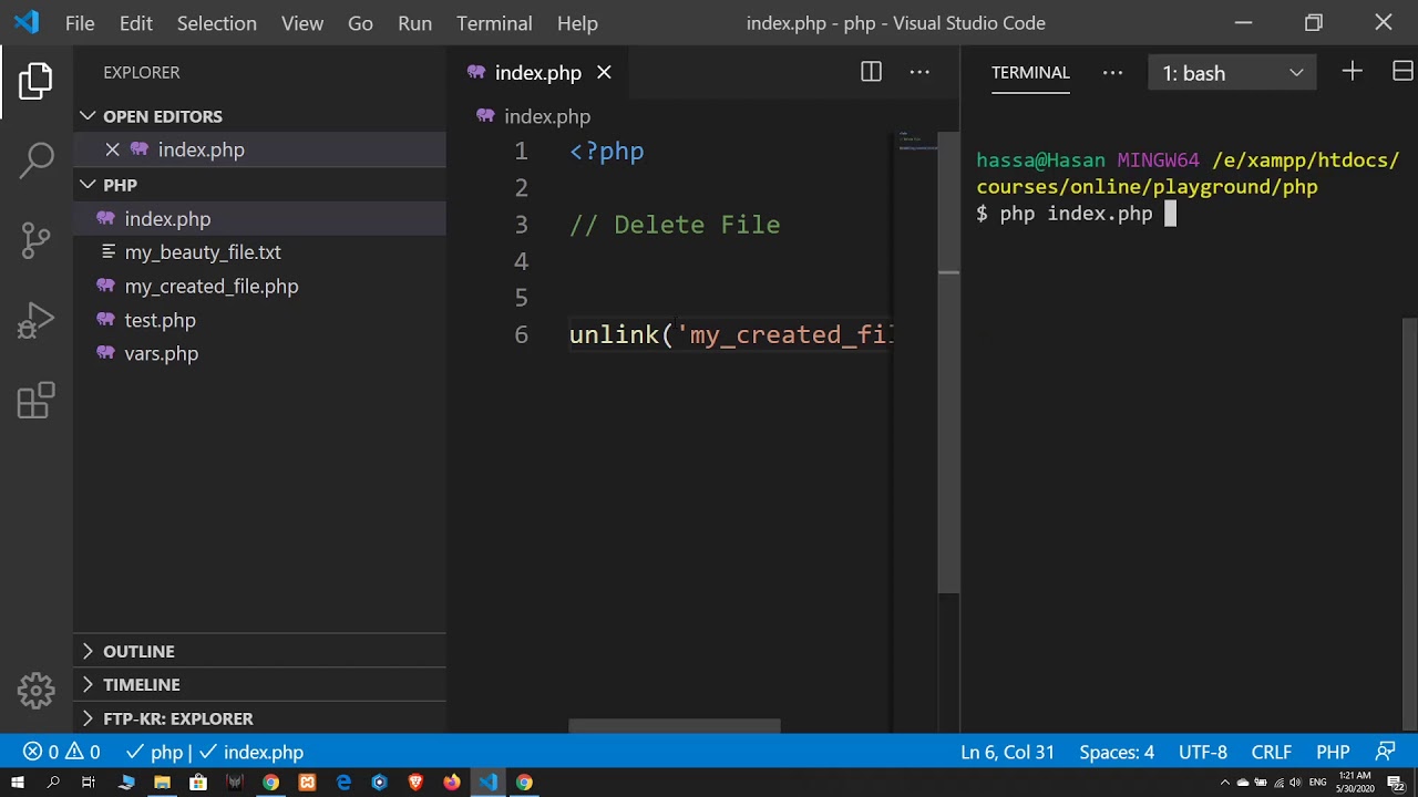 12 Delete File using unlink function | PHP