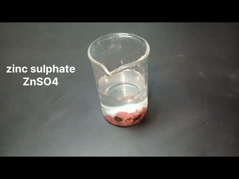 Copper sulphate and zinc metal ke bich reaction