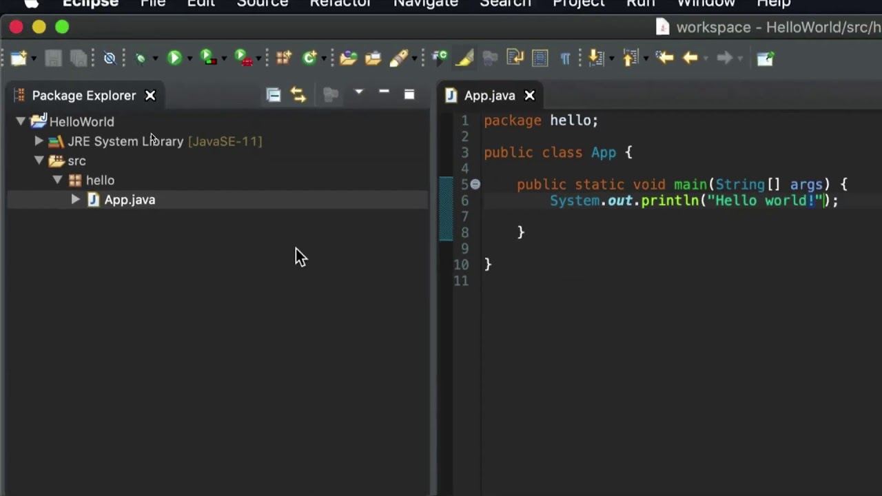 Learn Java Tutorial for Beginners, Part 4: Writing first program in eclipse