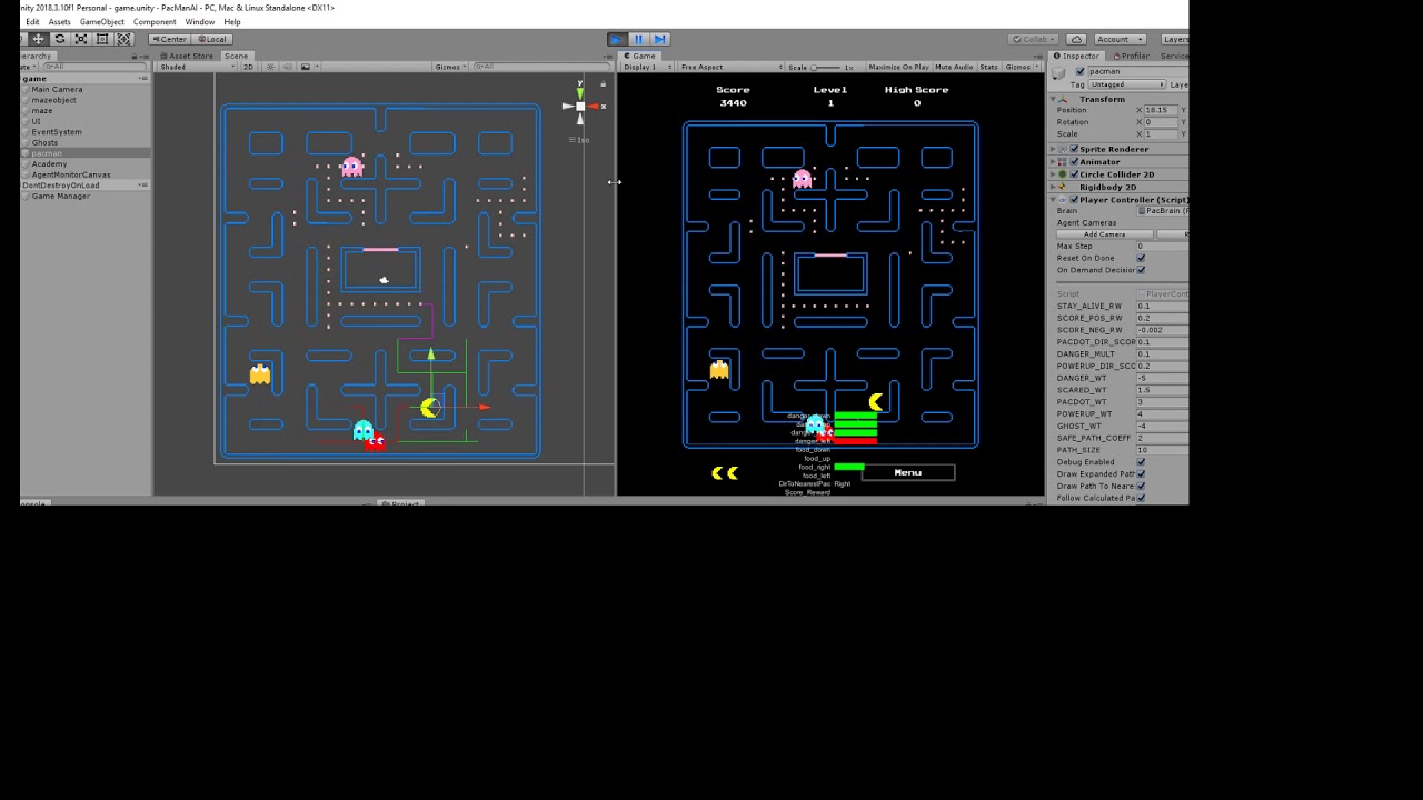PacMan - Pathfinding