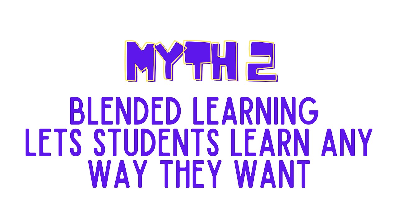 Blended Learning Myth #2 - Students Make Data Informed Choices