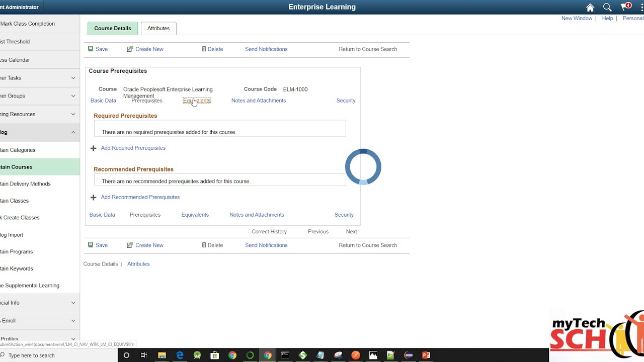 Peoplesoft Enterprise Learning Management (ELM) tutorial
