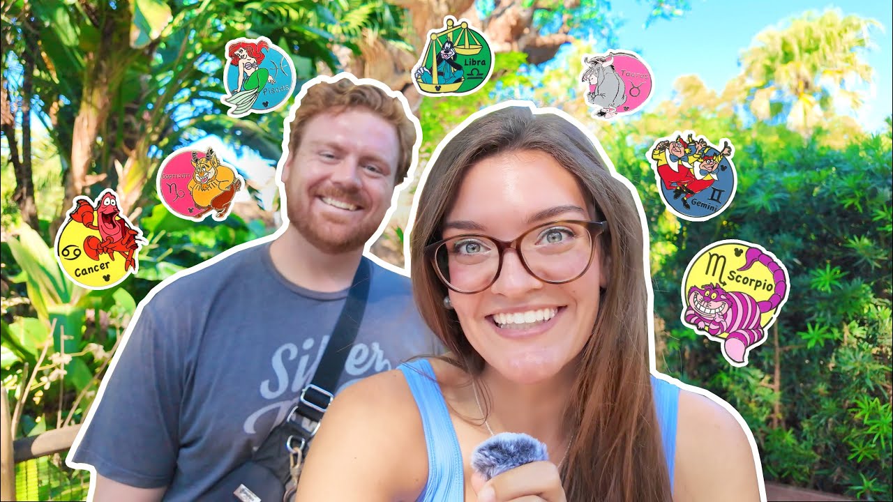Only Disney Pin Trading for Zodiac Hidden Mickey Pins at Walt Disney World's Animal Kingdom 🤯