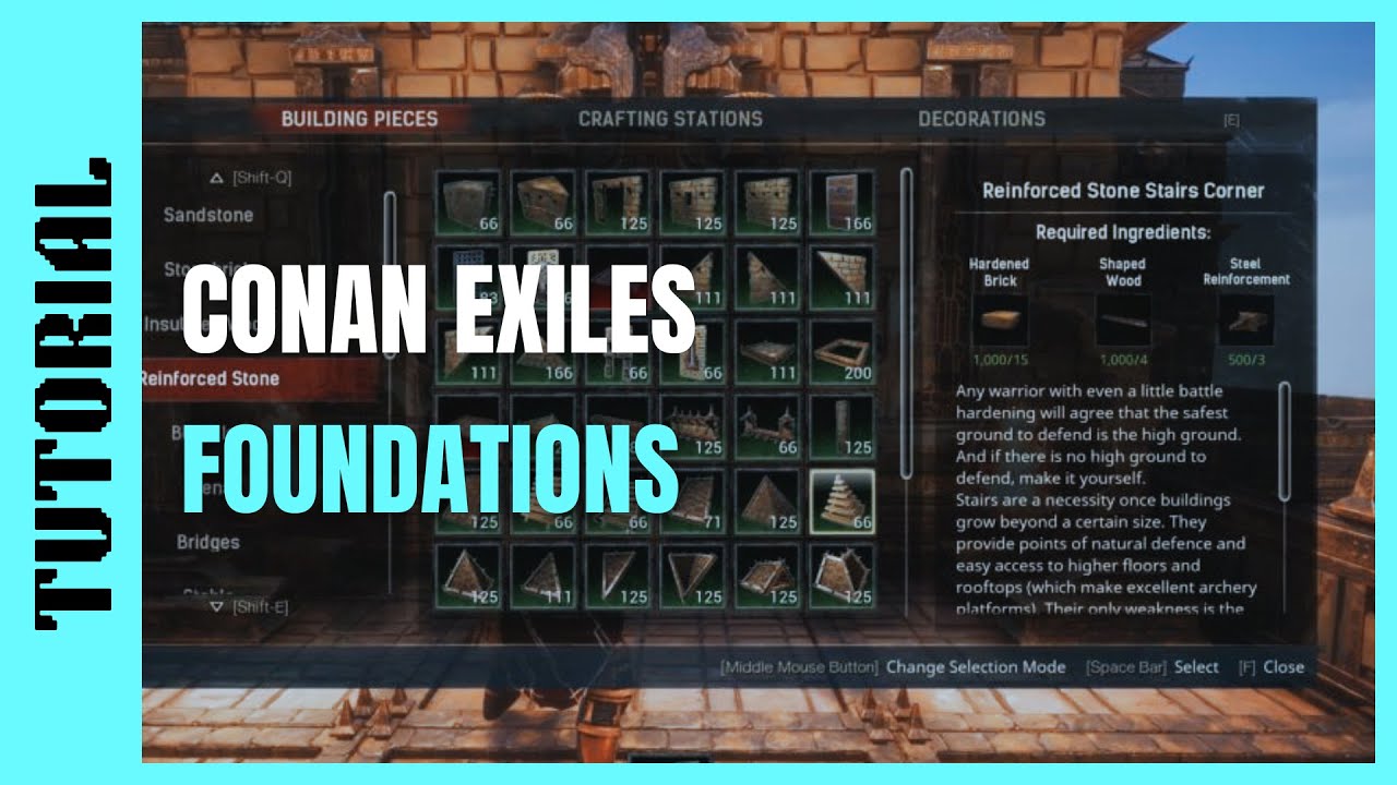 How To: Raise and Lower Foundations - | Conan Exiles - Beginners Guide PS4 / Xbox One