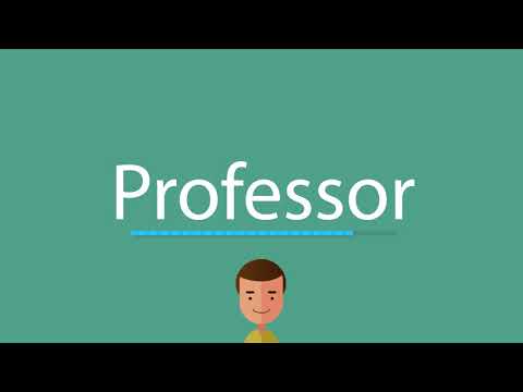 How to pronounce Professor