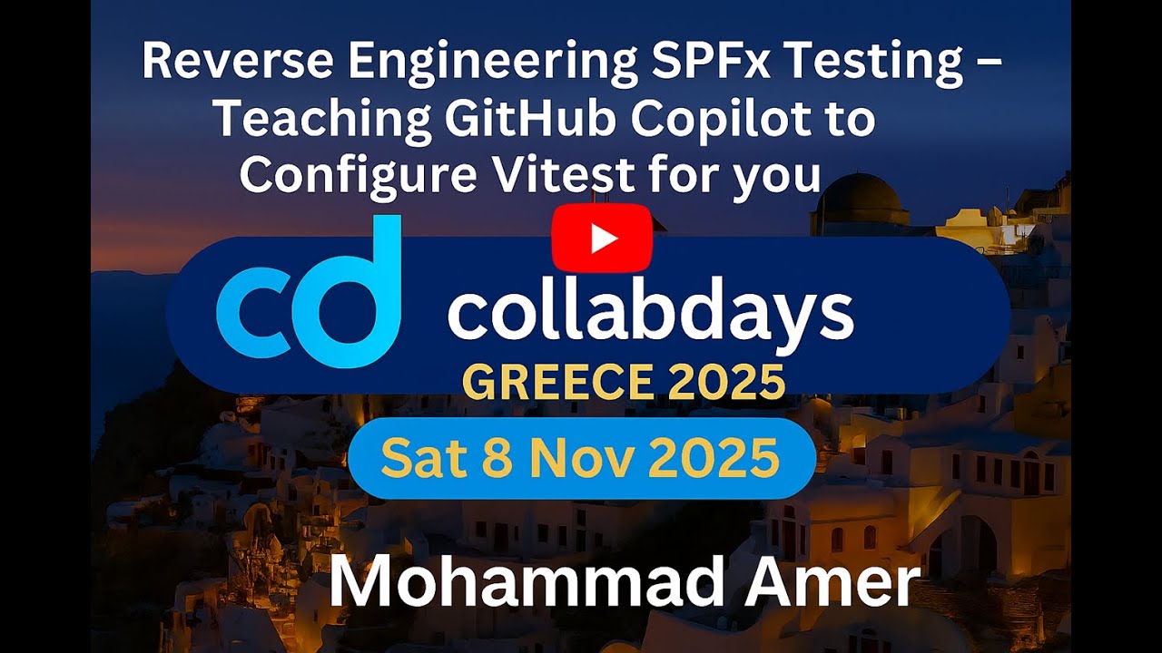 Reverse Engineering SPFx Testing - Teaching GitHub Copilot to Configure Vitest for you