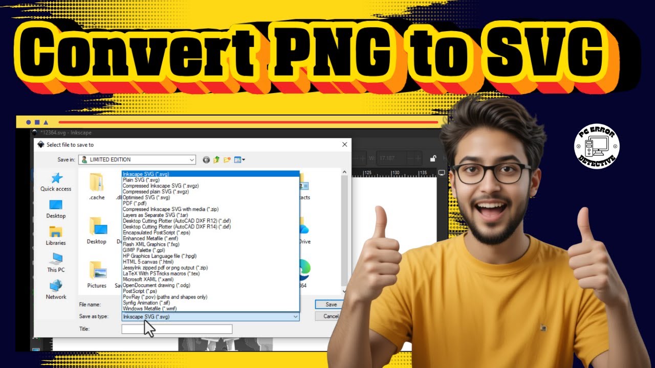 How To Convert PNG To SVG In Inkscape | Step-By-Step Tutorial (2025)