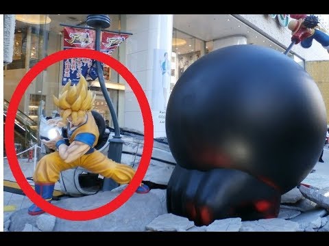 Goku Vs Luffy Life Size Anime Statues In Tokyo | Muhammad Waqas