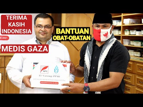 ELVAROUQI PPMI BERI BANTUAN OBAT KE MEDIS PALESTINA DI RS SYIFA