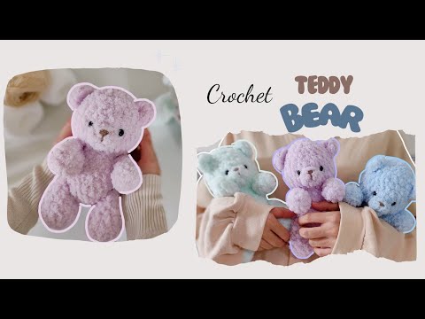 Crochet Teddy Bear π§Έπ§Έπ§Έ #crochet #teddybear #diy #handmade
