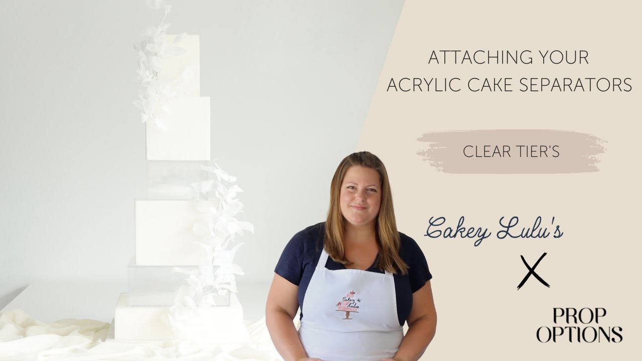 Clear Tier Tutorial Part 1 - How to attach your Clear Tier acrylic separator to a cake