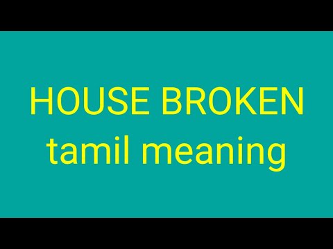 HOUSE BROKEN tamil meaning/sasikumar