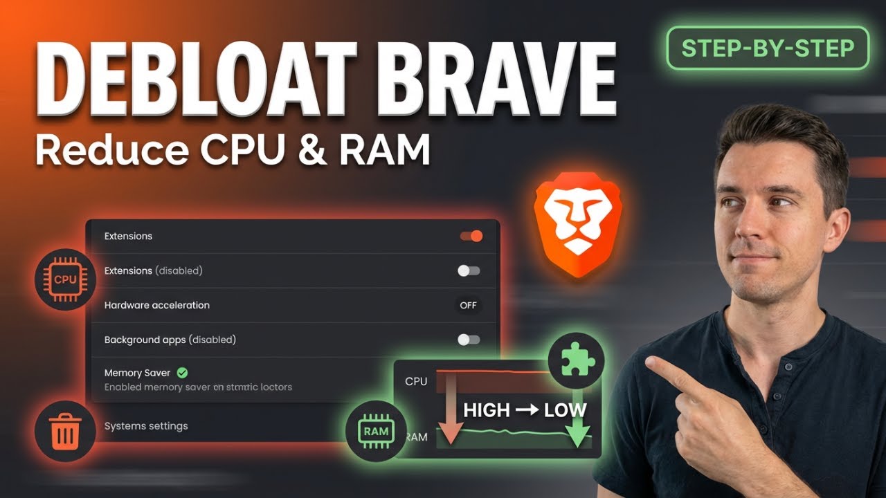 Debloat Brave Browser: Reduce CPU & Memory Usage (Step-by-Step Guide)