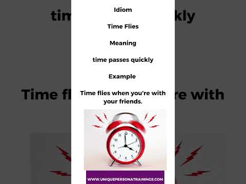 Time Flies | what does it mean | English idioms #english #idioms #englishconversation