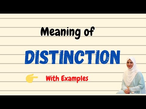 Daily vocabulary | Distinction Meaning | Vocabgram