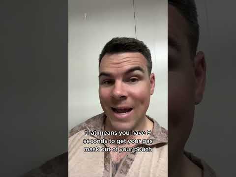 Can you put a gas mask on in 9 seconds? #military #militarypersonnel #army #soldier #marine