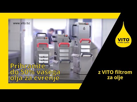 Prihranite do 50% vašega olja za cvrenje z VITO® filtrom za olje