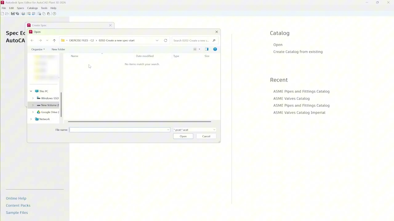 Chapter 2 Specifications: 2.2. Create a new spec