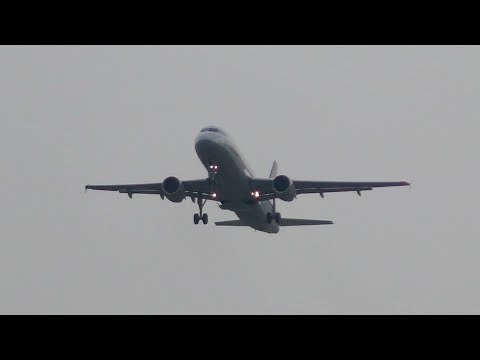 Lufthansa Airbus A320 takeoff at Graz Airport | D-AIPF