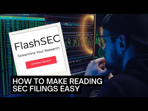 How to make reading SEC filings EASY!!