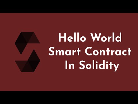 Hello World Smart Contract in solidity and how to use Remix