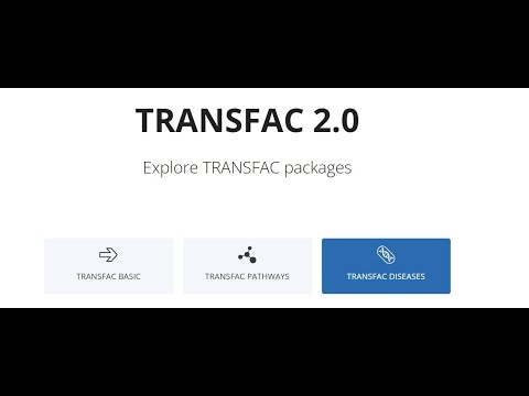 TRANSFAC: The Gold Standard for Transcription Factor Analysis #bioinformatics #education #genexplain