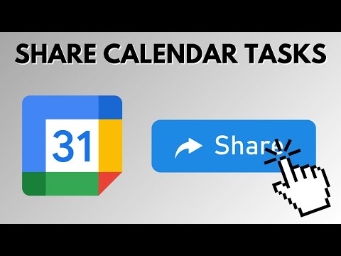 How to Share Tasks Google Calendar Tutorial - 2025