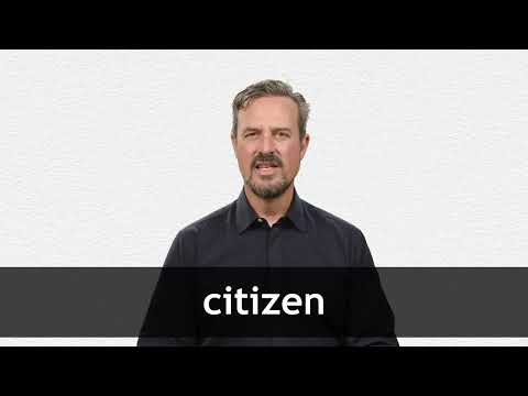 CITIZEN definición y significado | Diccionario Inglés Collins