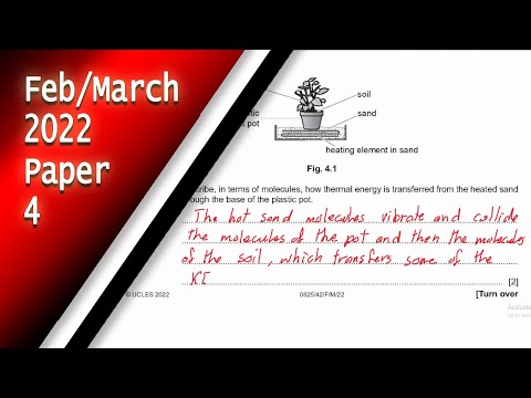 IGCSE Physics February March 2022 Paper 4
