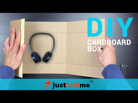How do you make a custom sized cardboard box for packaging, shipping and mailing fitting any size?
