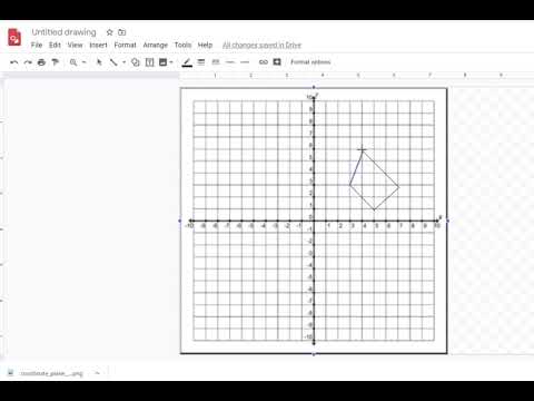 Geometry: Using google draw to draw a graph