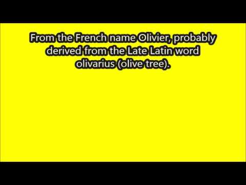Meaning Of The Name Oliver