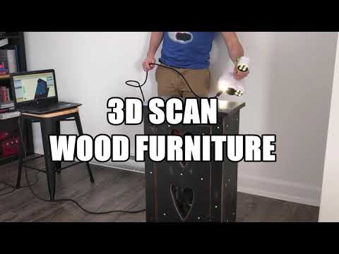 peel 3d™ | Handheld 3D Scanner Demo | Wooden Furniture