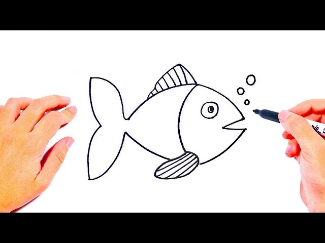How To Draw A Cute Fish Step By Step