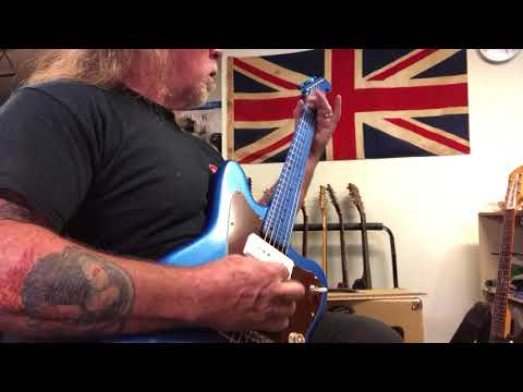 Warmoth Eman Baritone Jazzmaster Electric Guitar - Lake | Reverb