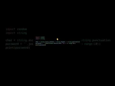 Random Password Generator