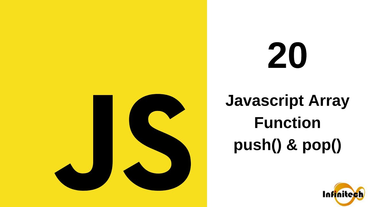 Javascript Tutorial in Hindi - 20  Inbuilt Array Function push() , pop() in Javascript
