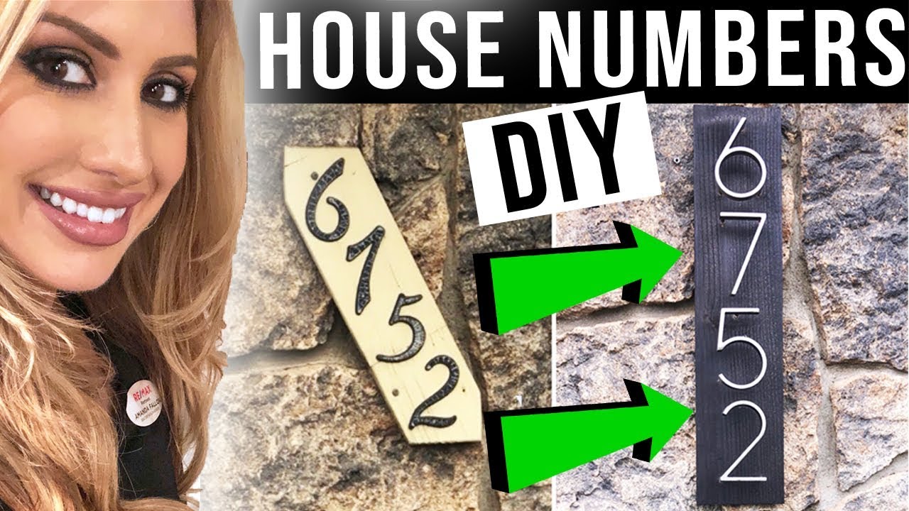 Floating House Number DIY | Easy House Numbers Sign